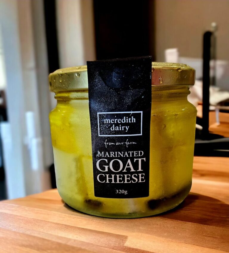 MEREDITH DAIRY MARINATED GOAT CHEESE – Kawungan Quality Meats